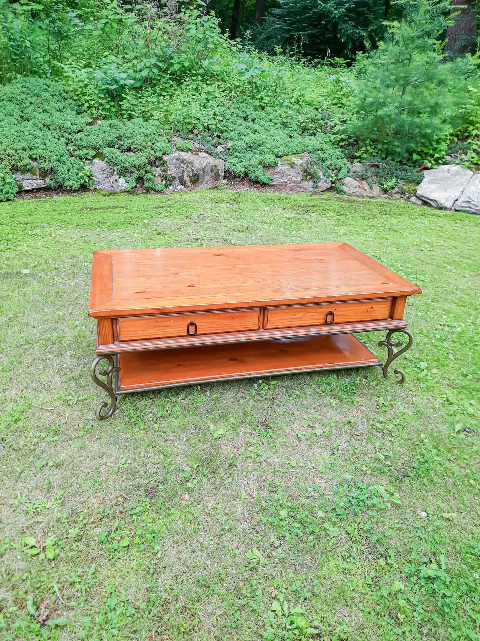 DIY: Coffee Table Refurbished the Easy Way - Katie T's Home