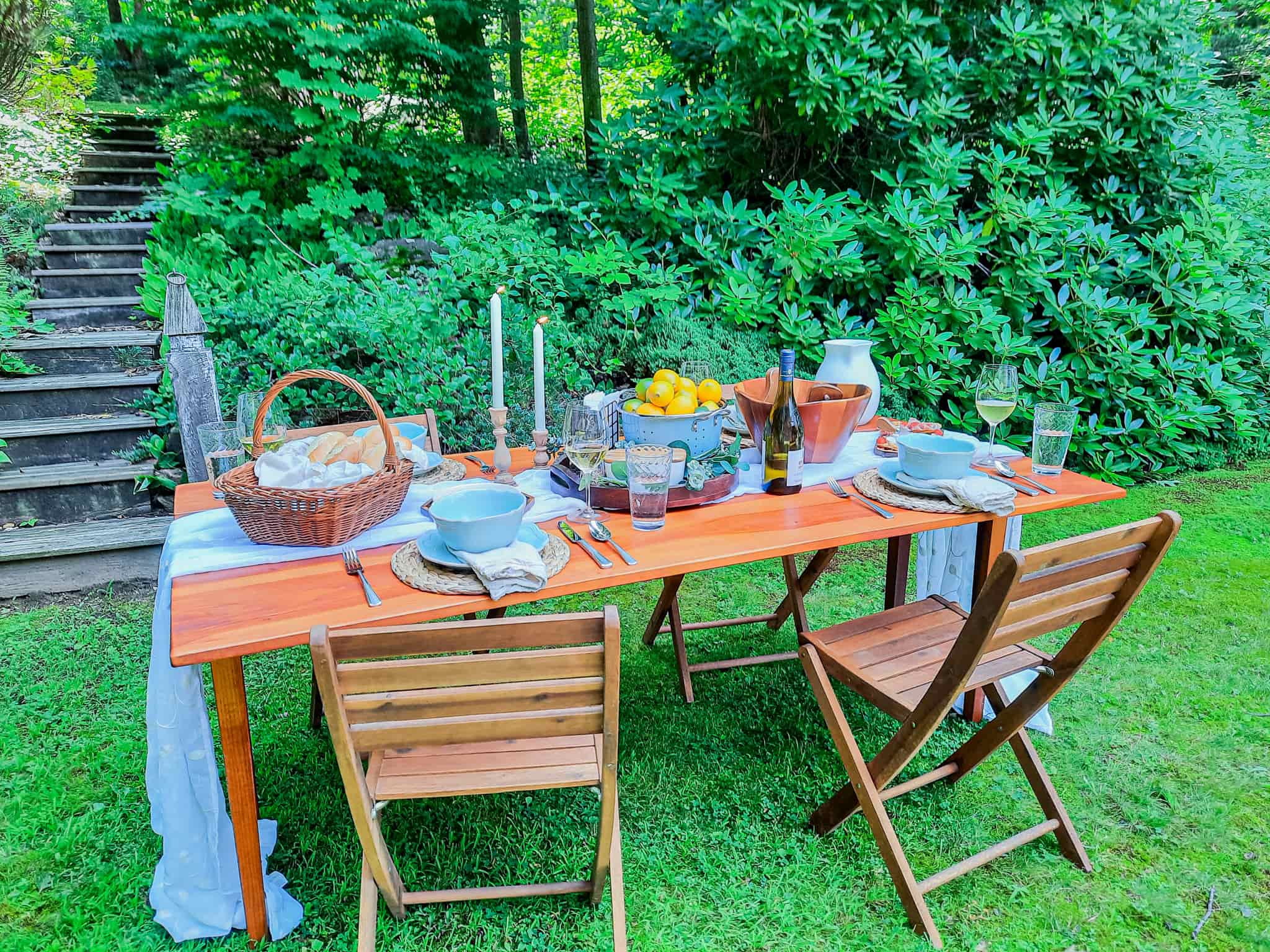 Outdoor Table Décor for Summer - Katie T's Home