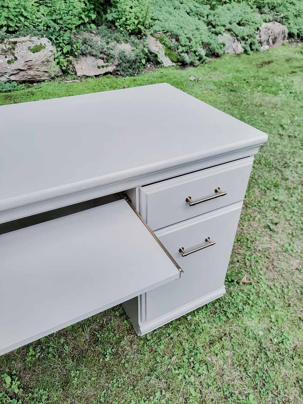 DIY Desk Refurbished for the Home Office - Katie T's Home