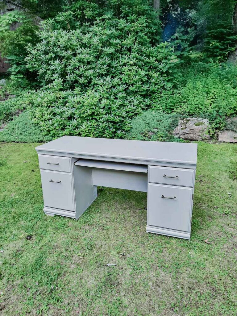 DIY Desk Refurbished for the Home Office - Katie T's Home
