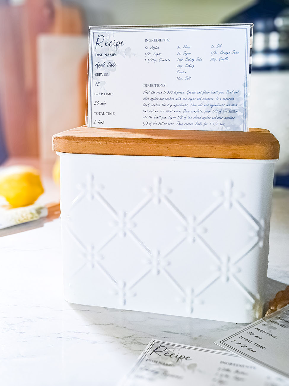 How to Use these Easy Printable AND Fillable Recipe Cards