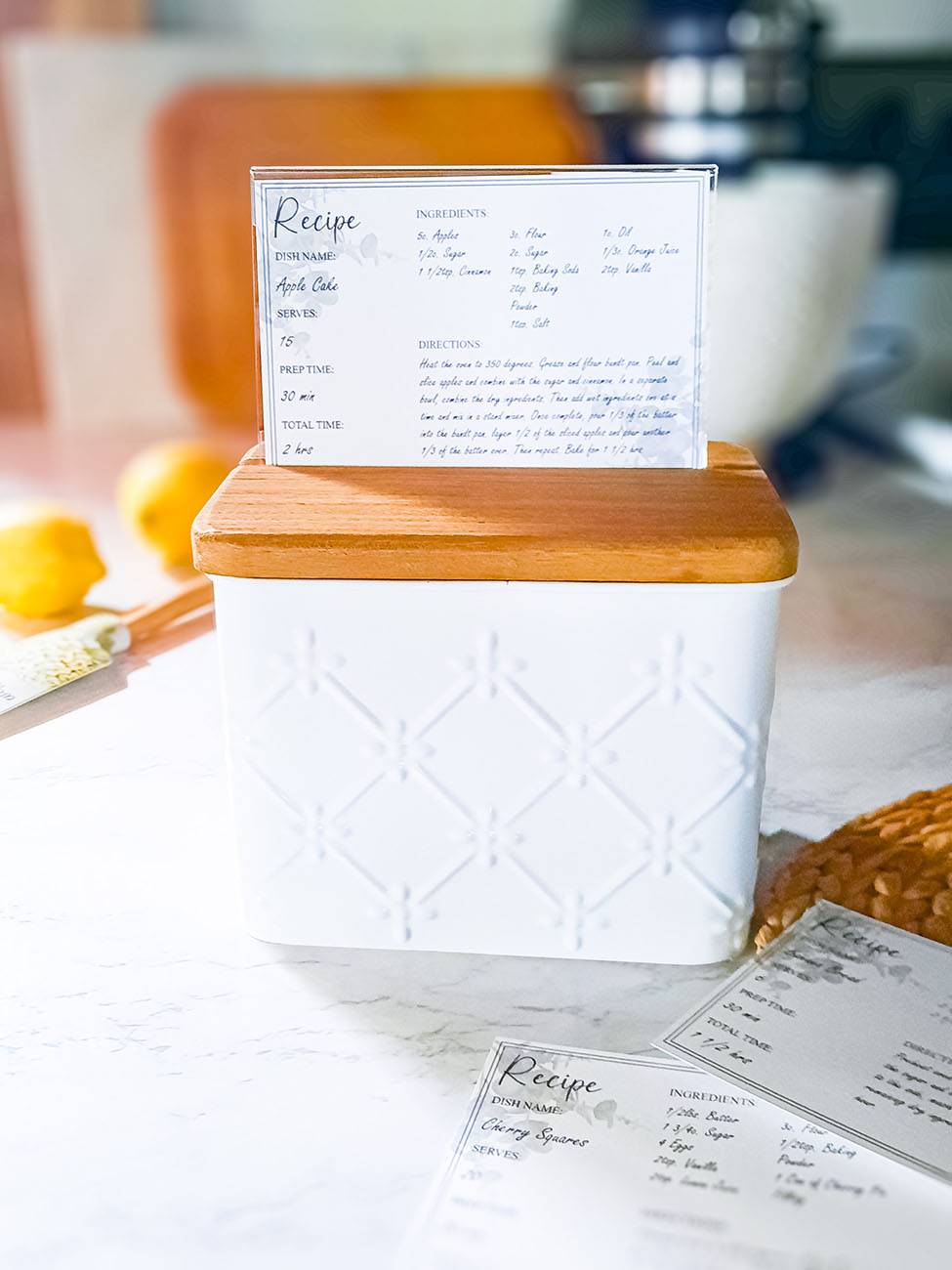 How to Use these Easy Printable AND Fillable Recipe Cards