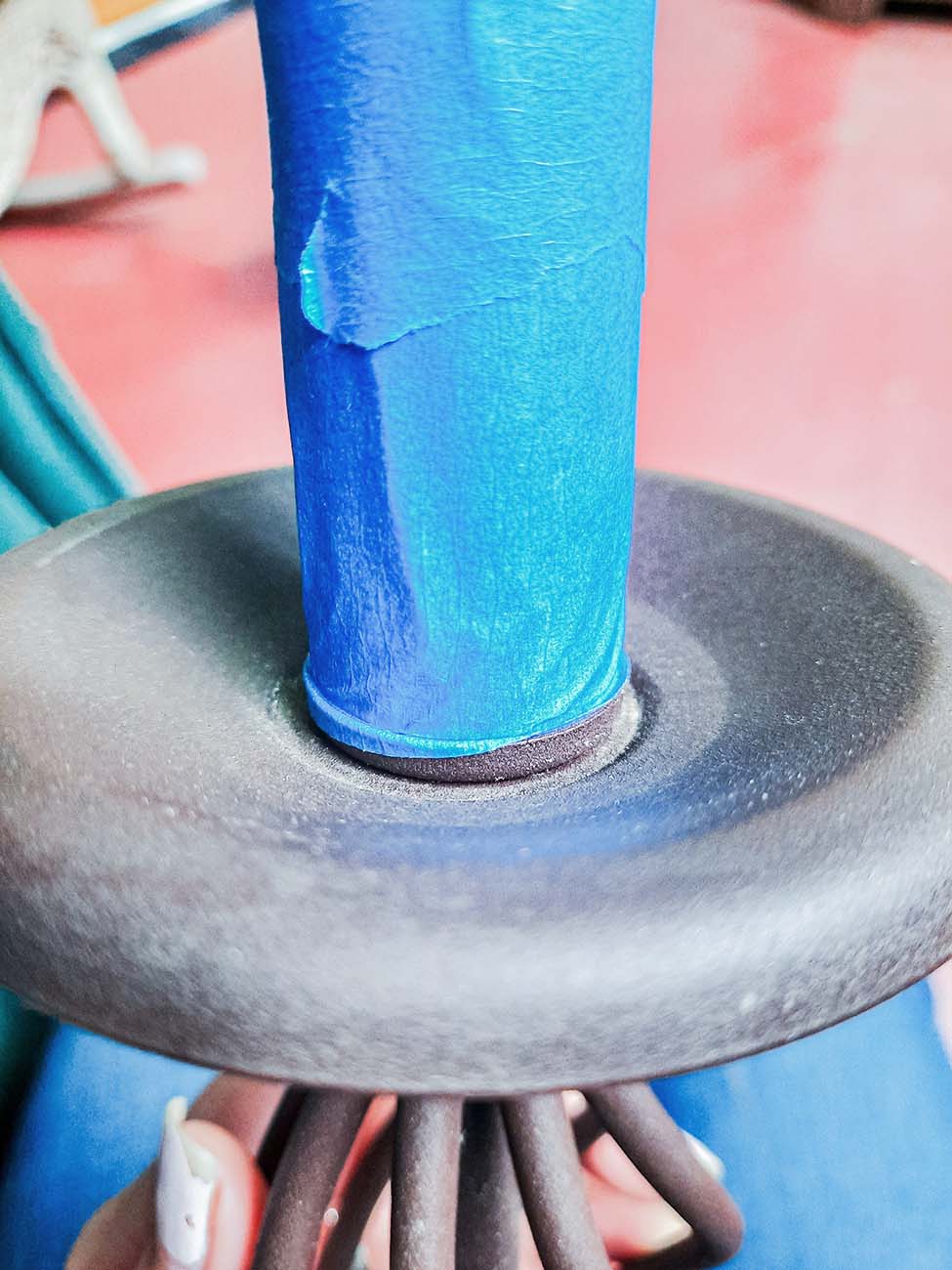 How to Spray Paint Candlestick Lamps - Katie T's Home