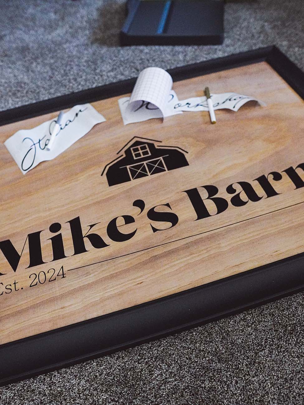 DIY Wooden Sign for the Workshop: Easy Custom Wood Projects for Beginners