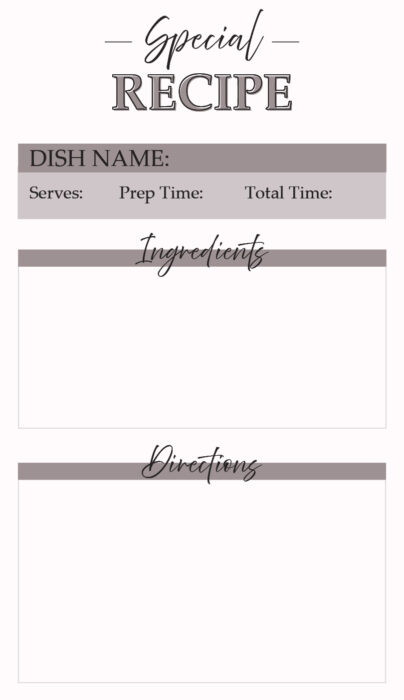 Meal Planner, Grocery Shopping List, Make Again Meals and Recipe Card ...