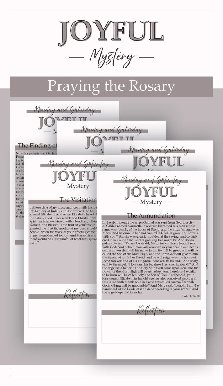 Joyful, Sorrowful, Glorious, and Luminous Rosary Mysteries - Katie T's Home
