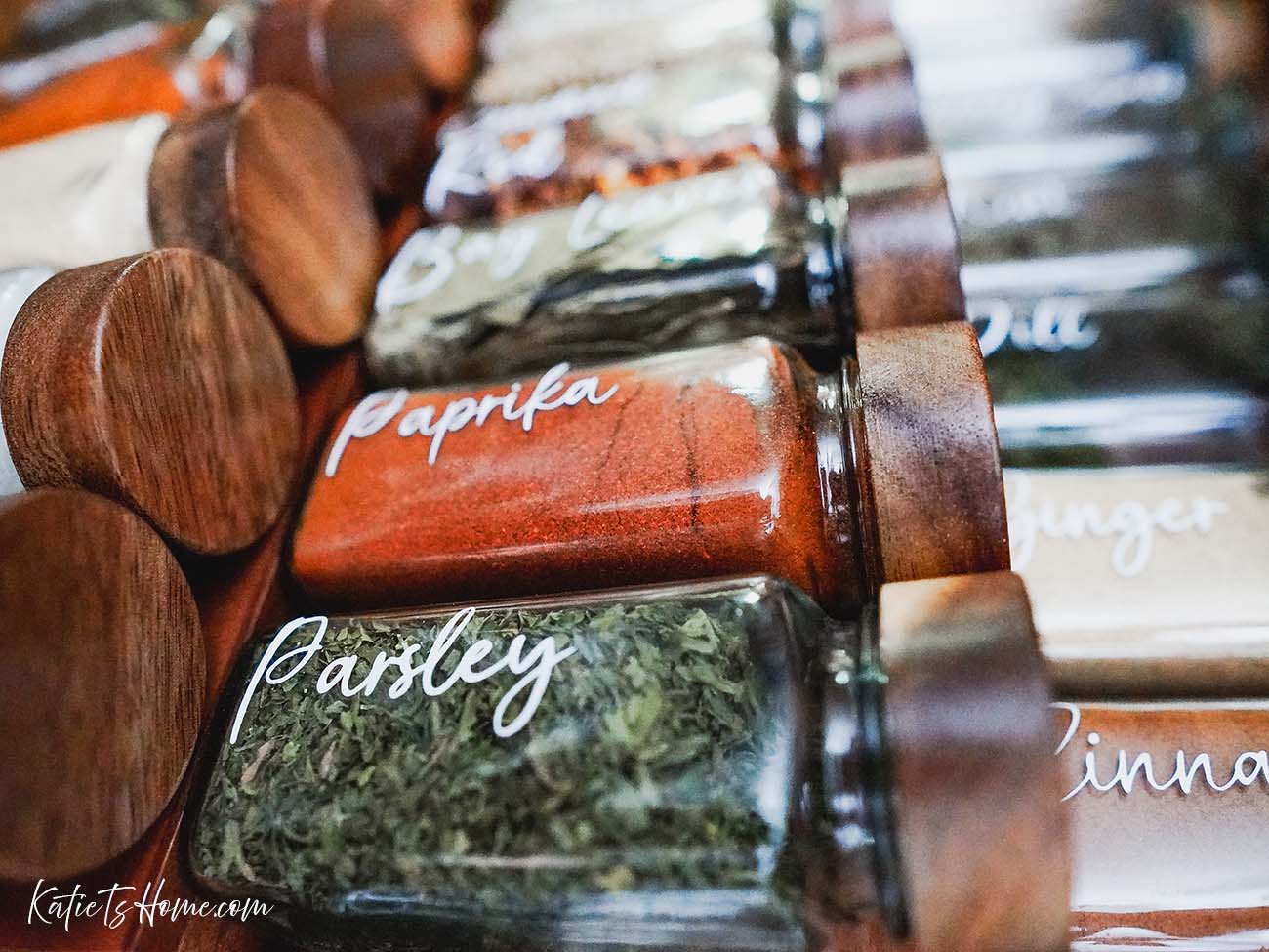 Spice Organization Made Easy: Rustic Cottage Spice Rack Drawer