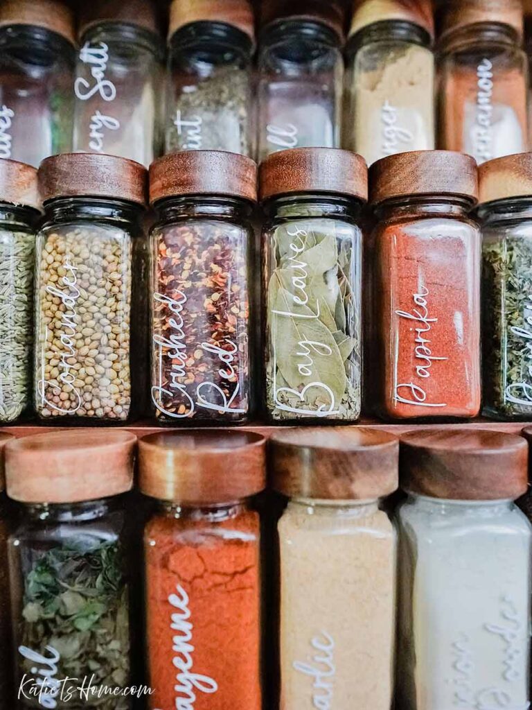 Spice Organization Made Easy: Rustic Cottage Spice Rack Drawer